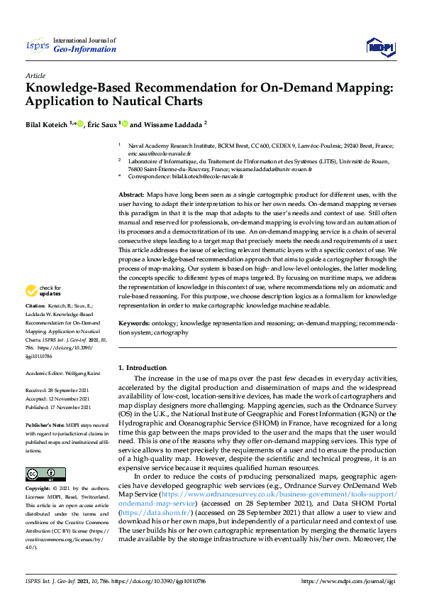 (PDF) Knowledge-Based Recommendation for On-Demand Mapping: Application ...