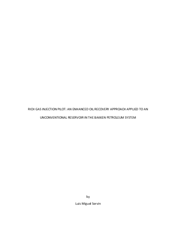 (PDF) Rich gas injection pilot : an enhanced oil recovery approach ...