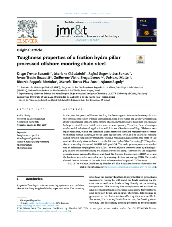 (PDF) Toughness properties of a friction hydro pillar processed ...
