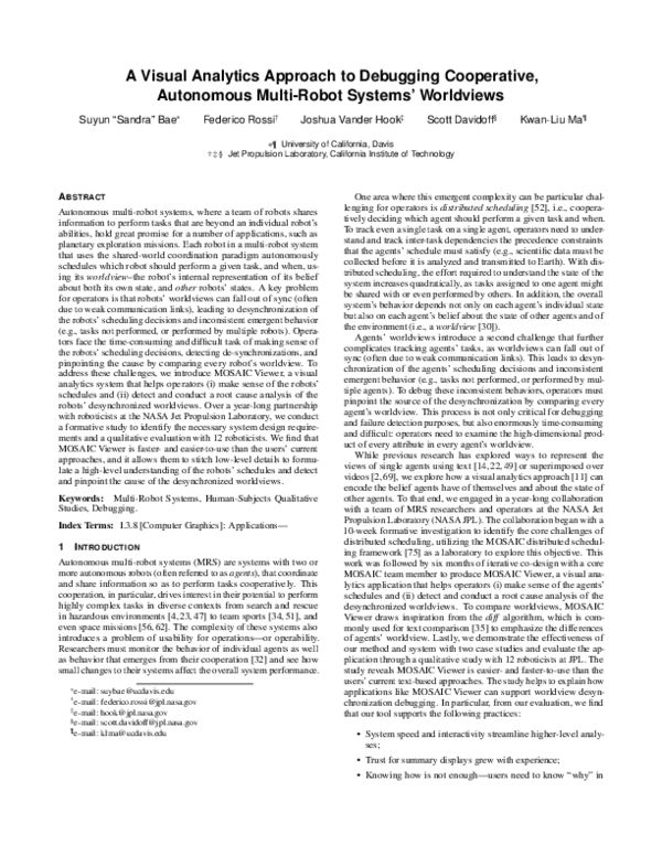 (PDF) A Visual Analytics Approach to Debugging Cooperative, Autonomous Multi-Robot Systems ...