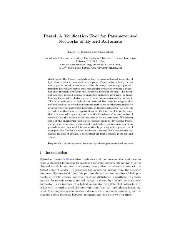 (PDF) EXTENDED TECHNICAL REPORT - Taylor T. Johnson