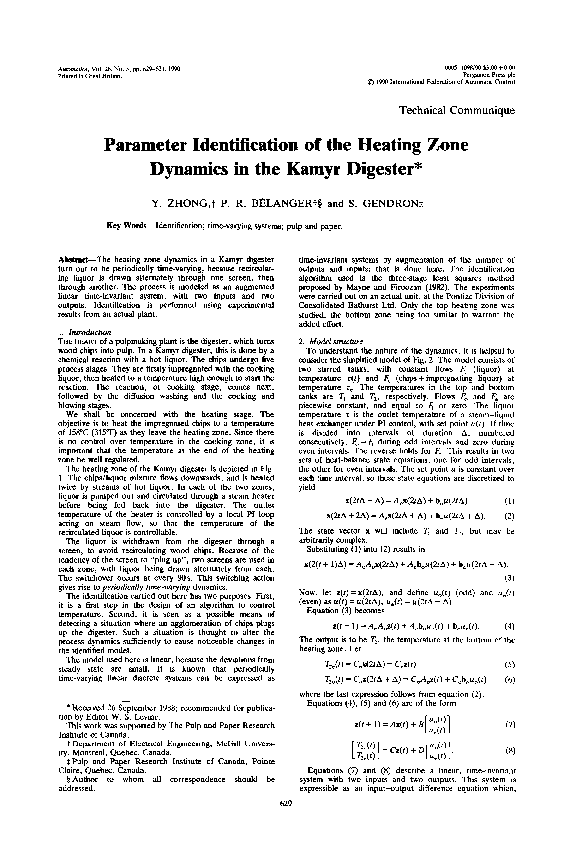 (PDF) Parameter identification of the heating zone dynamics in the ...