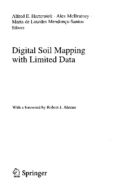 (PDF) Digital Soil Mapping with Limited Data