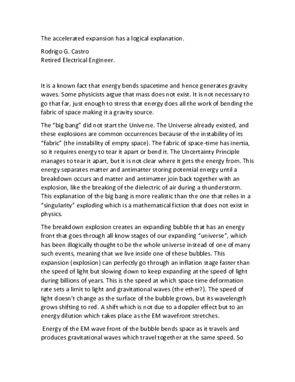 (PDF) The accelerated expansion has a logical explanation