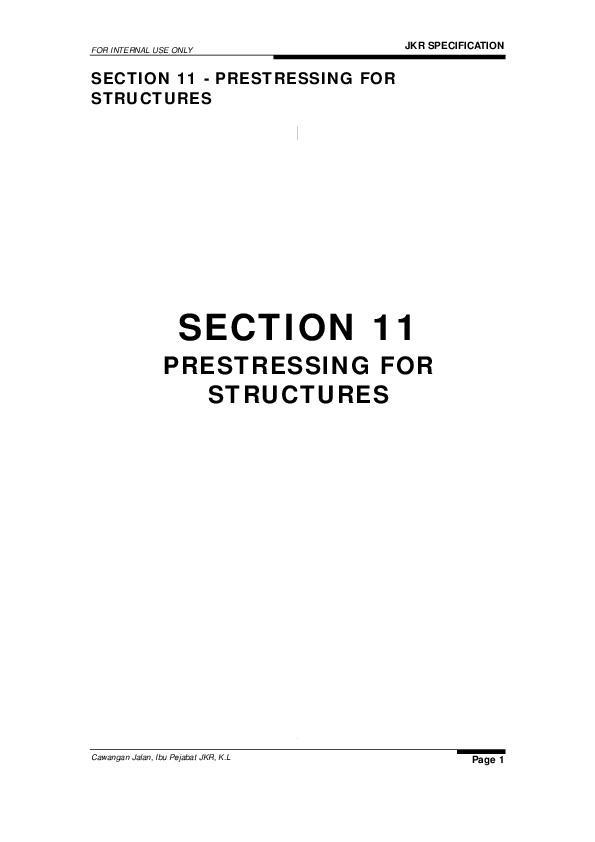 (PDF) SSRW - Specification For Bridge Works (Sec.11 to Sec.15)