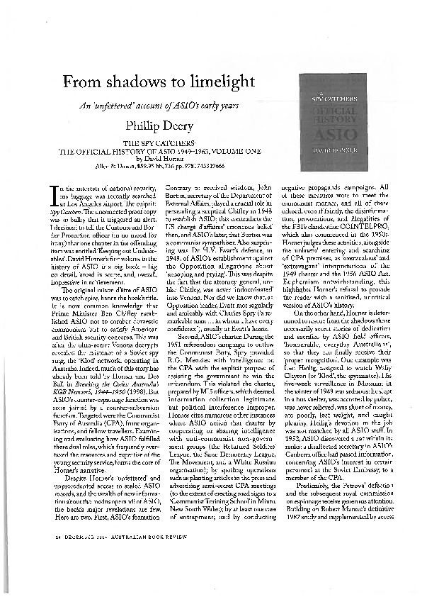 (PDF) The Spy Catchers review