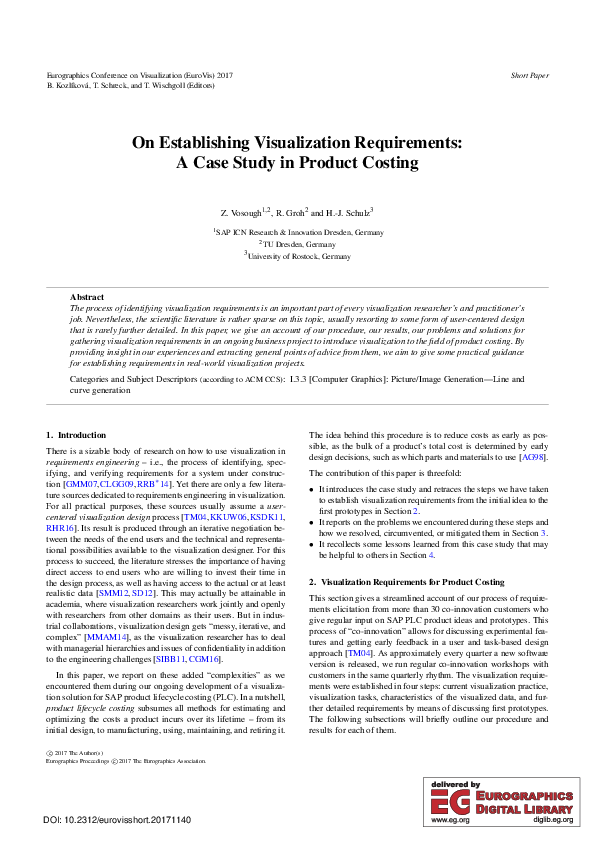 (PDF) On Establishing Visualization Requirements: A Case Study in ...