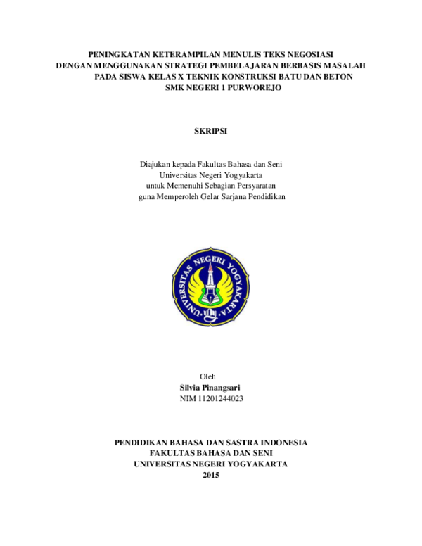 (PDF) Peningkatan Keterampilan Menulis Teks Negosiasi Dengan ...