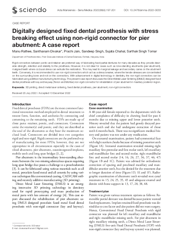 (PDF) Digitally designed fixed dental prosthesis with stress breaking ...