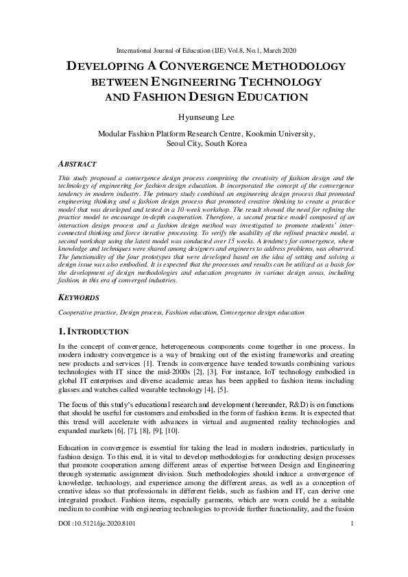 (PDF) Developing A Convergence Methodology Between Engineering ...