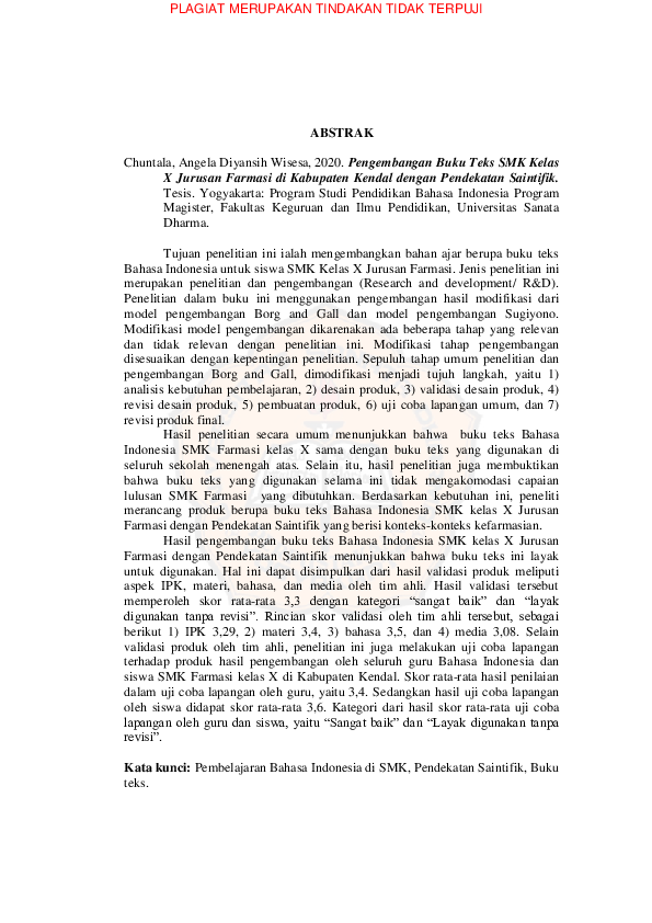 (PDF) Pengembangan buku teks Bahasa Indonesia SMK kelas X jurusan ...