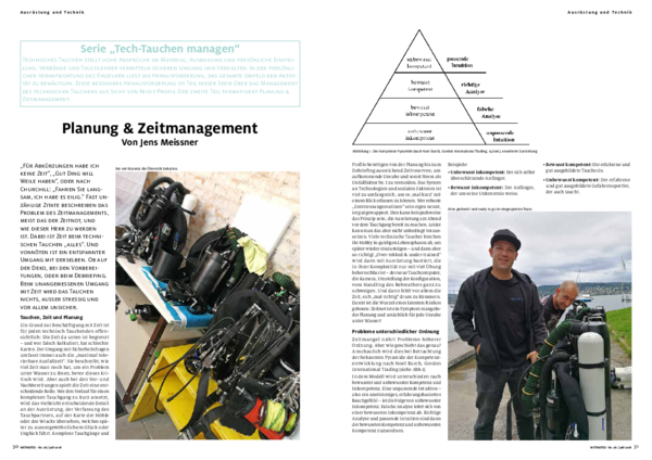 Tech-Tauchen managen: Planung & Zeitmanagement