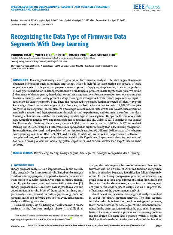 (PDF) Recognizing the Data Type of Firmware Data Segments With Deep ...