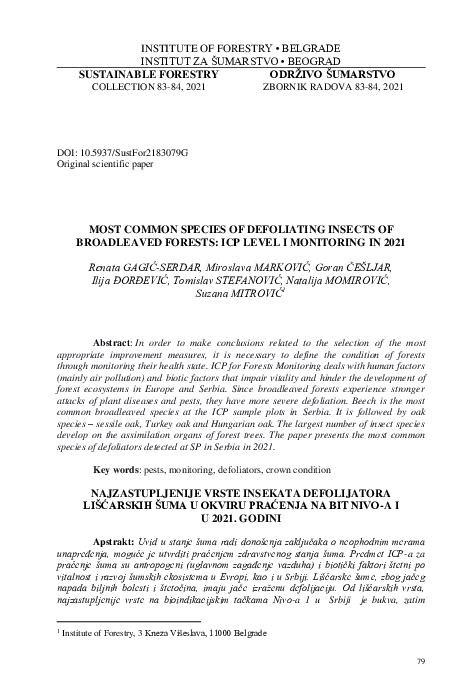 (PDF) Most common species of defoliating insects of broadleaved forests ...