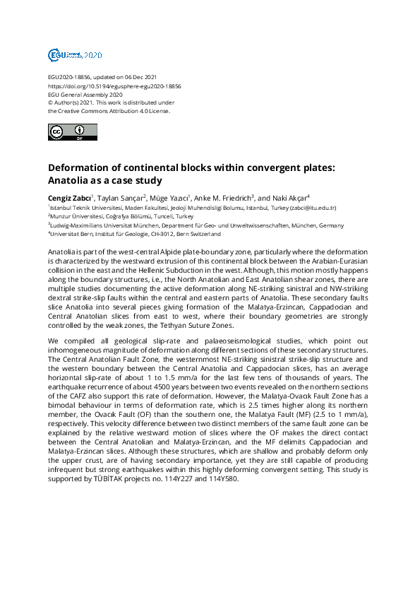 (PDF) Deformation of continental blocks within convergent plates ...