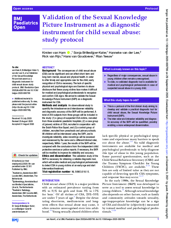 (PDF) Validation of the Sexual Knowledge Picture Instrument as a diagnostic instrument for child ...