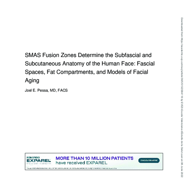 (PDF) SMAS Fusion Zones Determine the Subfascial and Subcutaneous ...