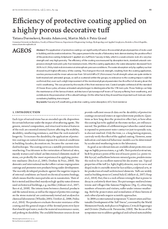 (PDF) Efficiency of protective coating applied on a highly porous ...