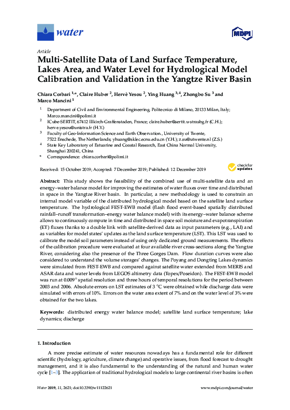 (PDF) Multi-Satellite Data of Land Surface Temperature, Lakes Area, and Water Level for ...