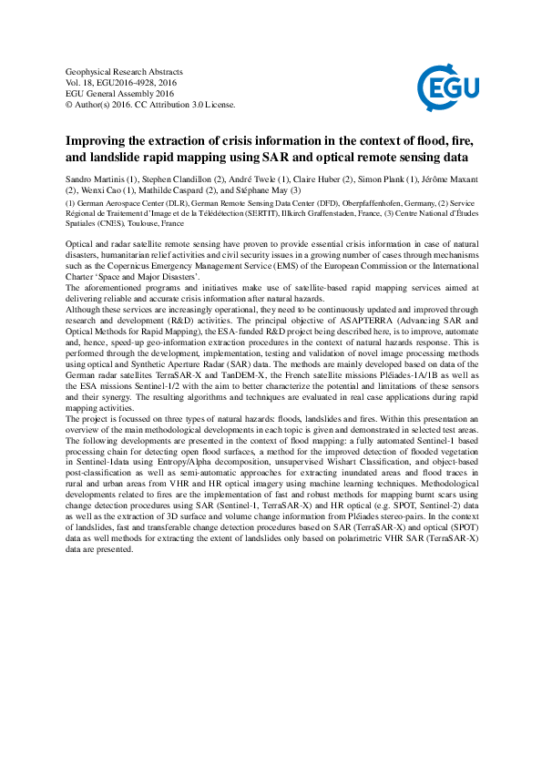 (PDF) Improving the extraction of crisis information in the context of flood, landslide, and ...