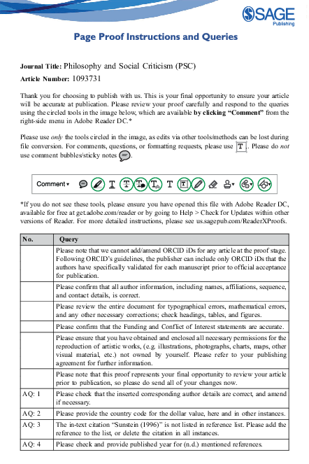 (PDF) Philosophy and Social Criticism (PSC) Article Number: 1093731