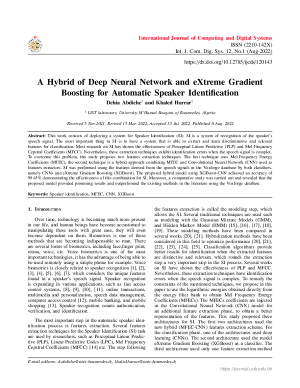 (PDF) A hybrid of Deep Neural Network and eXtreme Gradient Boosting for ...