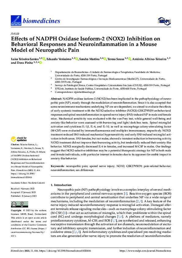 (PDF) Effects of NADPH Oxidase Isoform-2 (NOX2) Inhibition on ...