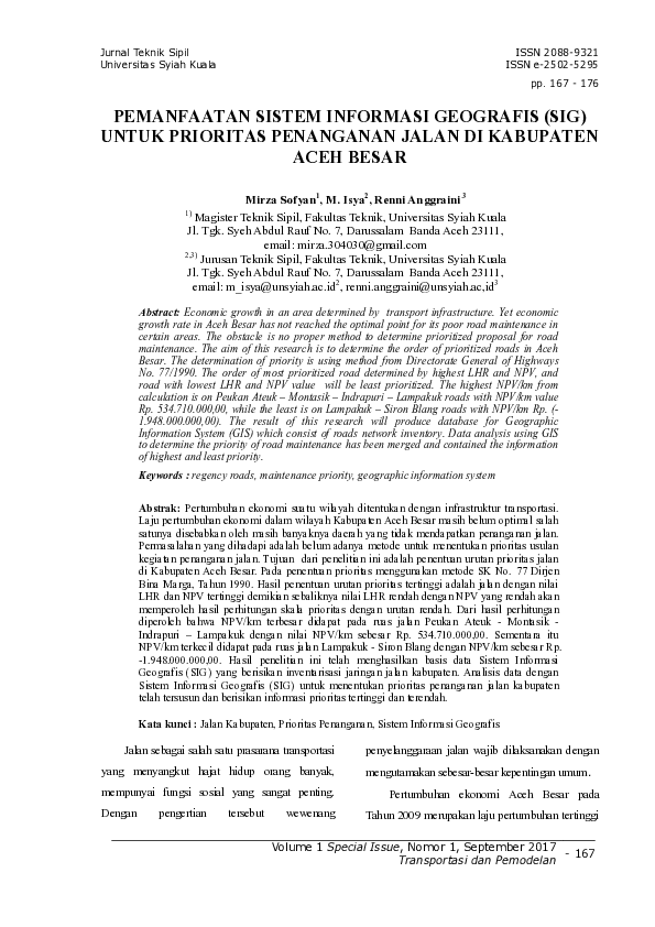 (PDF) Pemanfaatan Sistem Informasi Geografis (Sig) Untuk Prioritas ...