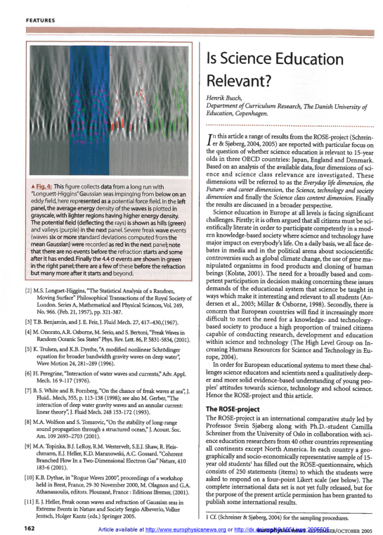 (PDF) Is Science Education Relevant?