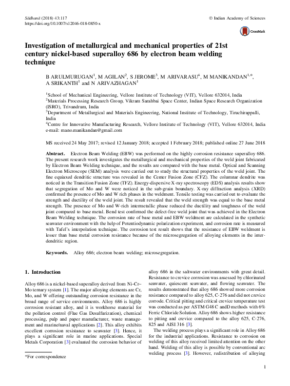 (PDF) Investigation of metallurgical and mechanical properties of 21st century nickel-based ...