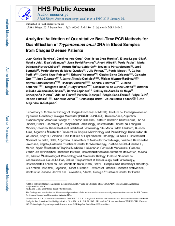 (PDF) Analytical Validation of Quantitative Real-Time PCR Methods for Quantification of ...