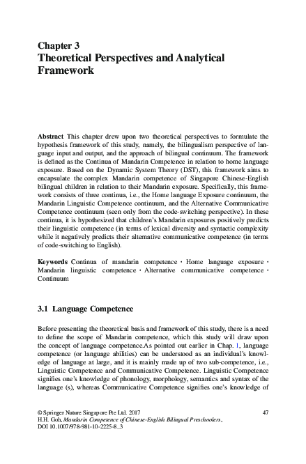 (PDF) Theoretical Perspectives and Analytical Framework