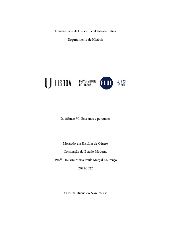 (DOC) Afonso VI