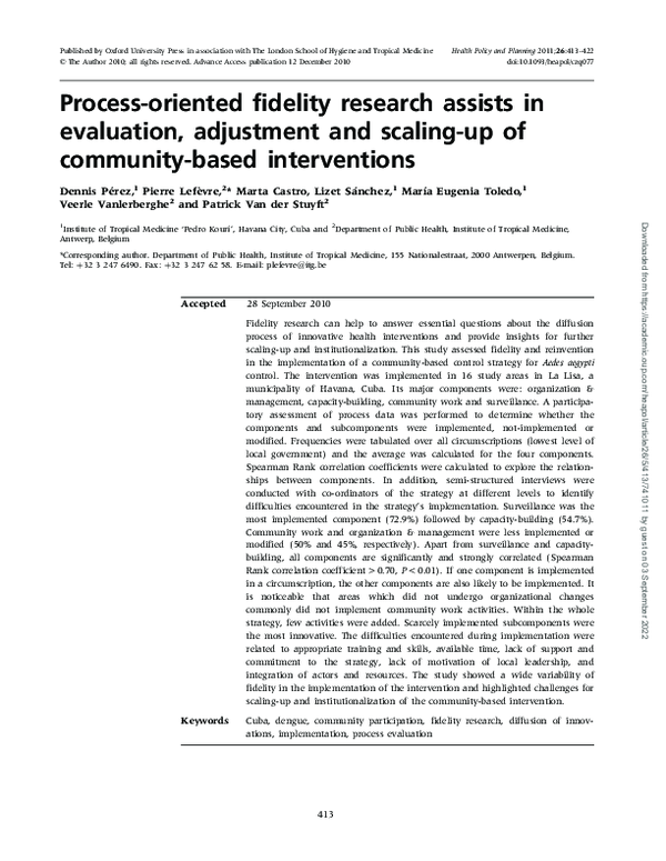 (PDF) Process-oriented fidelity research assists in evaluation ...