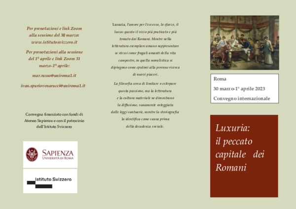 (PDF) Luxuria: il peccato capitale dei Romani