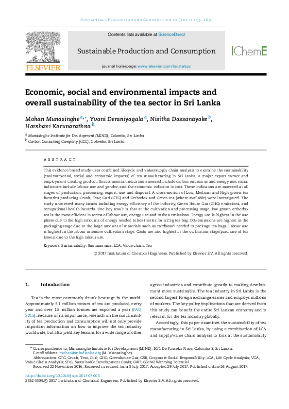 (PDF) Economic, social and environmental impacts and overall ...