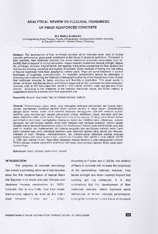 (PDF) Analytical Review on Flexural Toughness of Fiber Reinforced Concrete