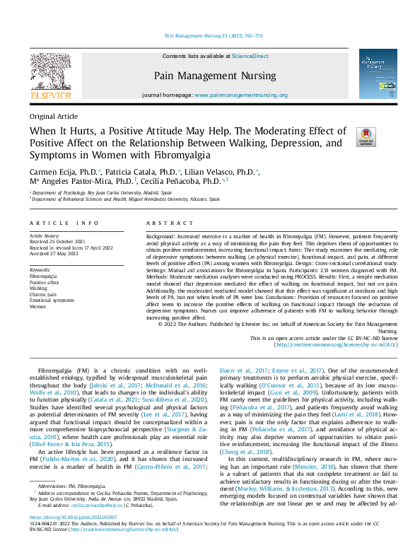 (PDF) When It Hurts, a Positive Attitude May Help. The Moderating ...