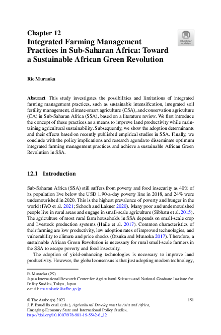 (PDF) Integrated Farming Management Practices in Sub-Saharan Africa ...