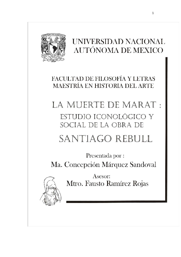 (PDF) La Muerte de Marat: Estudio Iconológico y Social de la Obra de ...