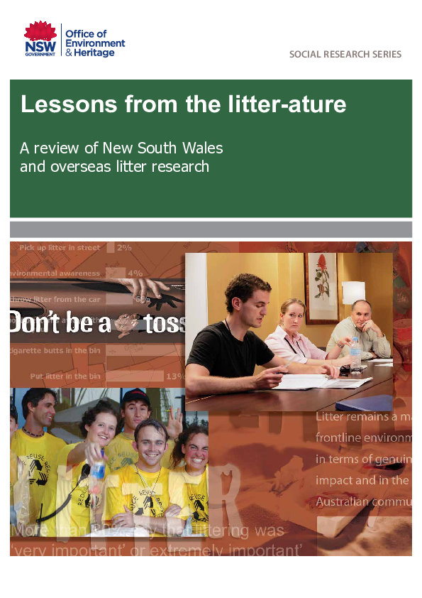 (PDF) Lessons from the litter-ature A review of New South Wales and ...
