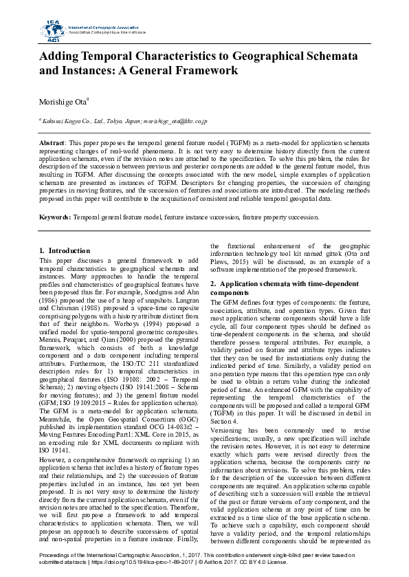 (PDF) Adding Temporal Characteristics to Geographical Schemata and ...