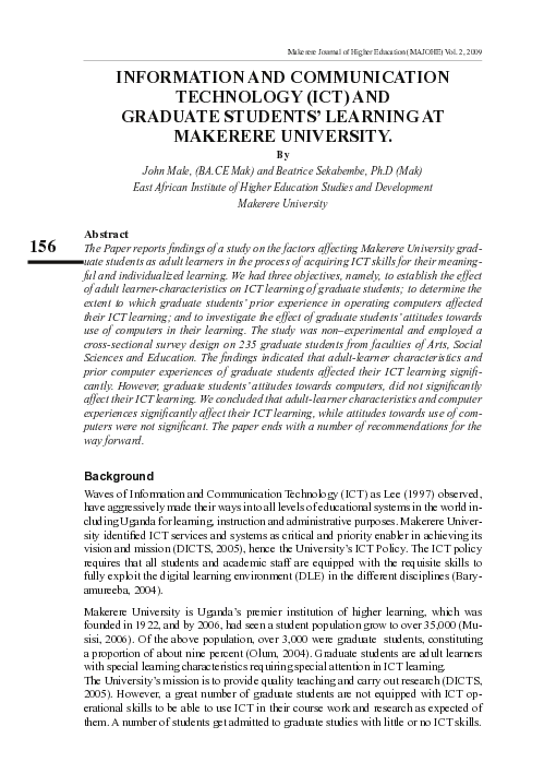 (PDF) Information and communication technology (ICT) in secondary ...