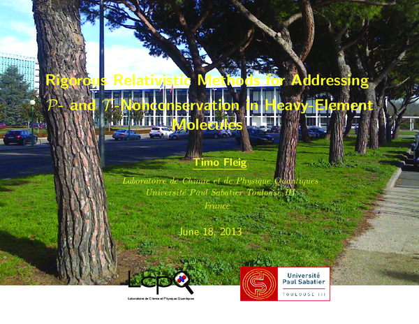 (PDF) RIGOROUS RELATIVISTIC METHODS FOR ADDRESSING $al{P}}$- AND $al{T ...