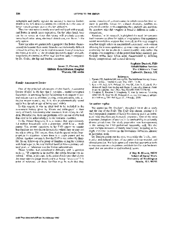 (PDF) Family assessment device