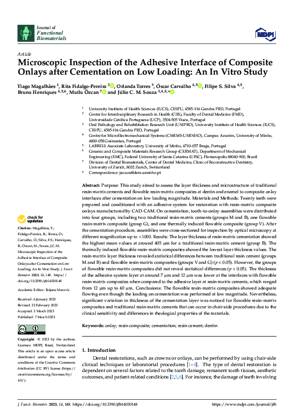 (PDF) Microscopic Inspection of the Adhesive Interface of Composite ...