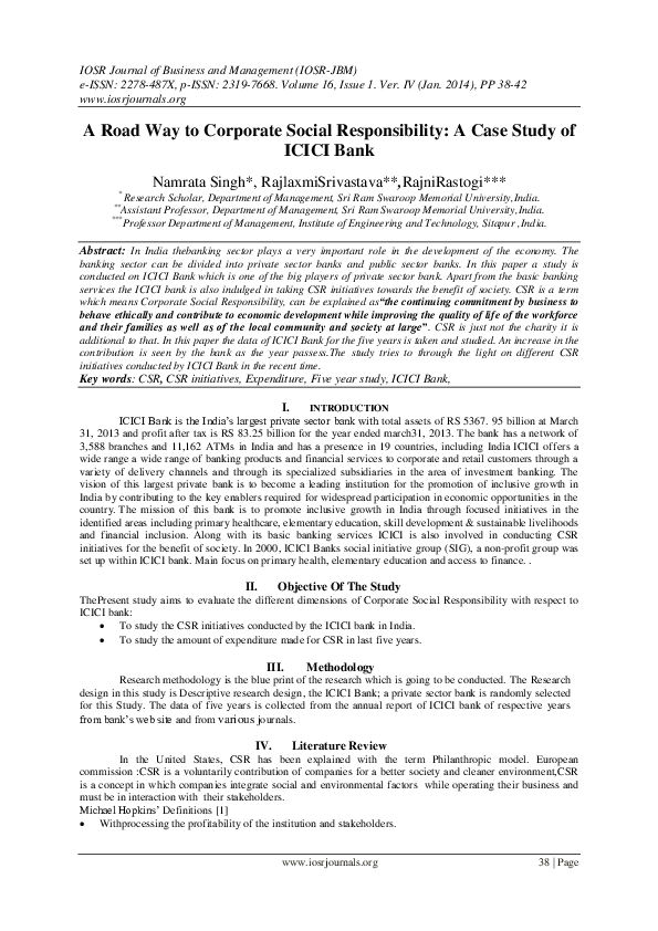 (PDF) A Road Way to Corporate Social Responsibility: A Case Study of ...