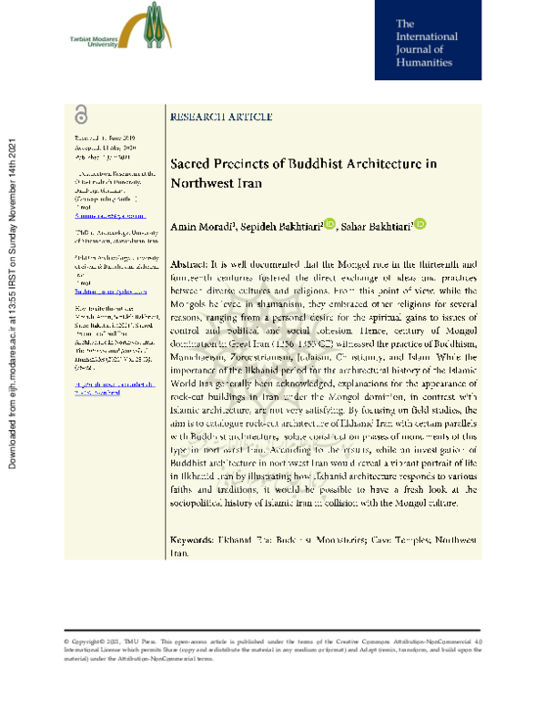 (PDF) Sacred Precincts of Buddhist Architecture in Northwest Iran ...