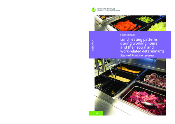 (PDF) Lunch eating patterns during working hours and their social and ...
