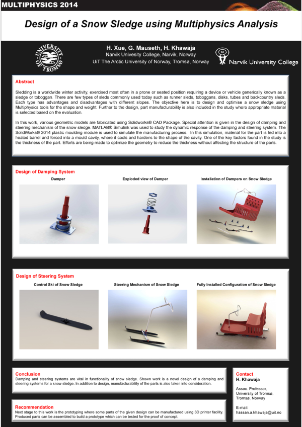(PDF) Design of a Snow Sledge using Multiphysics Analysis